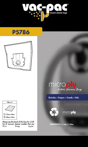 Vac-Pac E/P44 Microply Vacuum Cleaner Bags - Magness Benrow