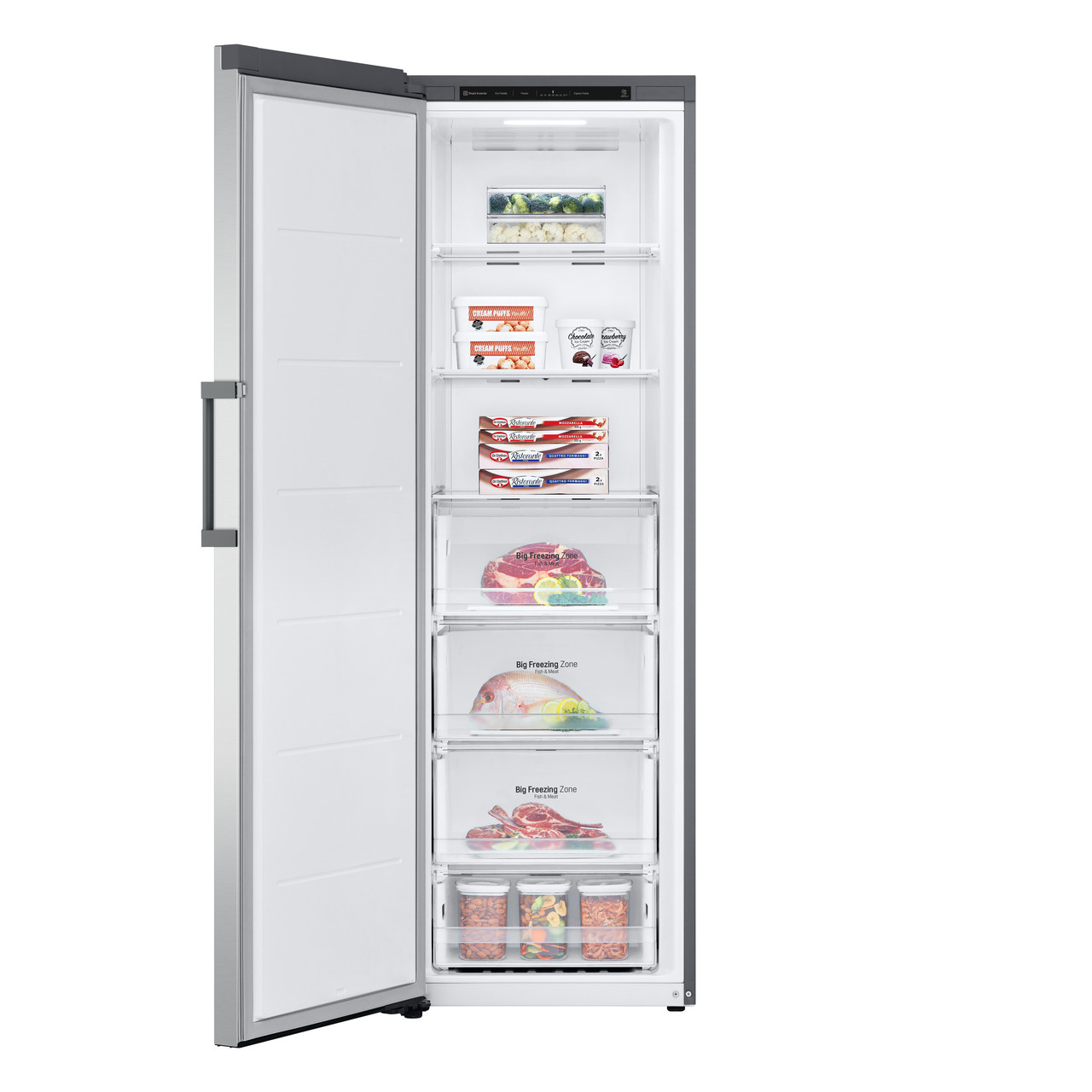 LG 324L Vertical Freezer 4-Star | Seamless Design & Generous Capacity
