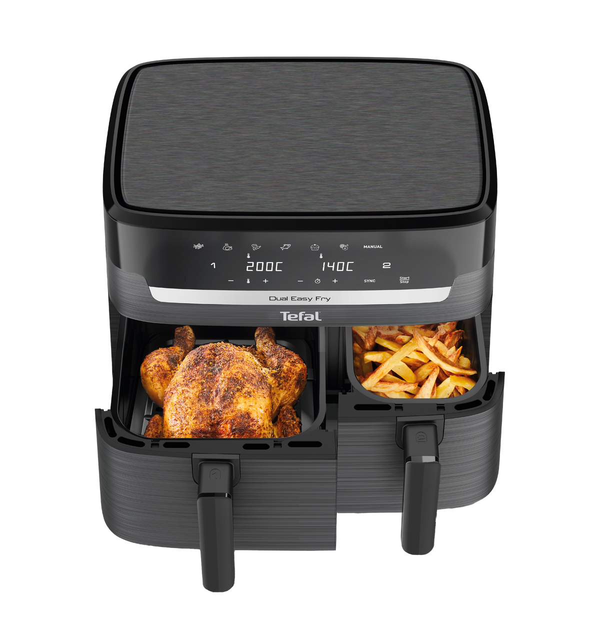 Tefal Dual Easy Fry XXL Air Fryer – EY901N | 8.3 L Dual Basket