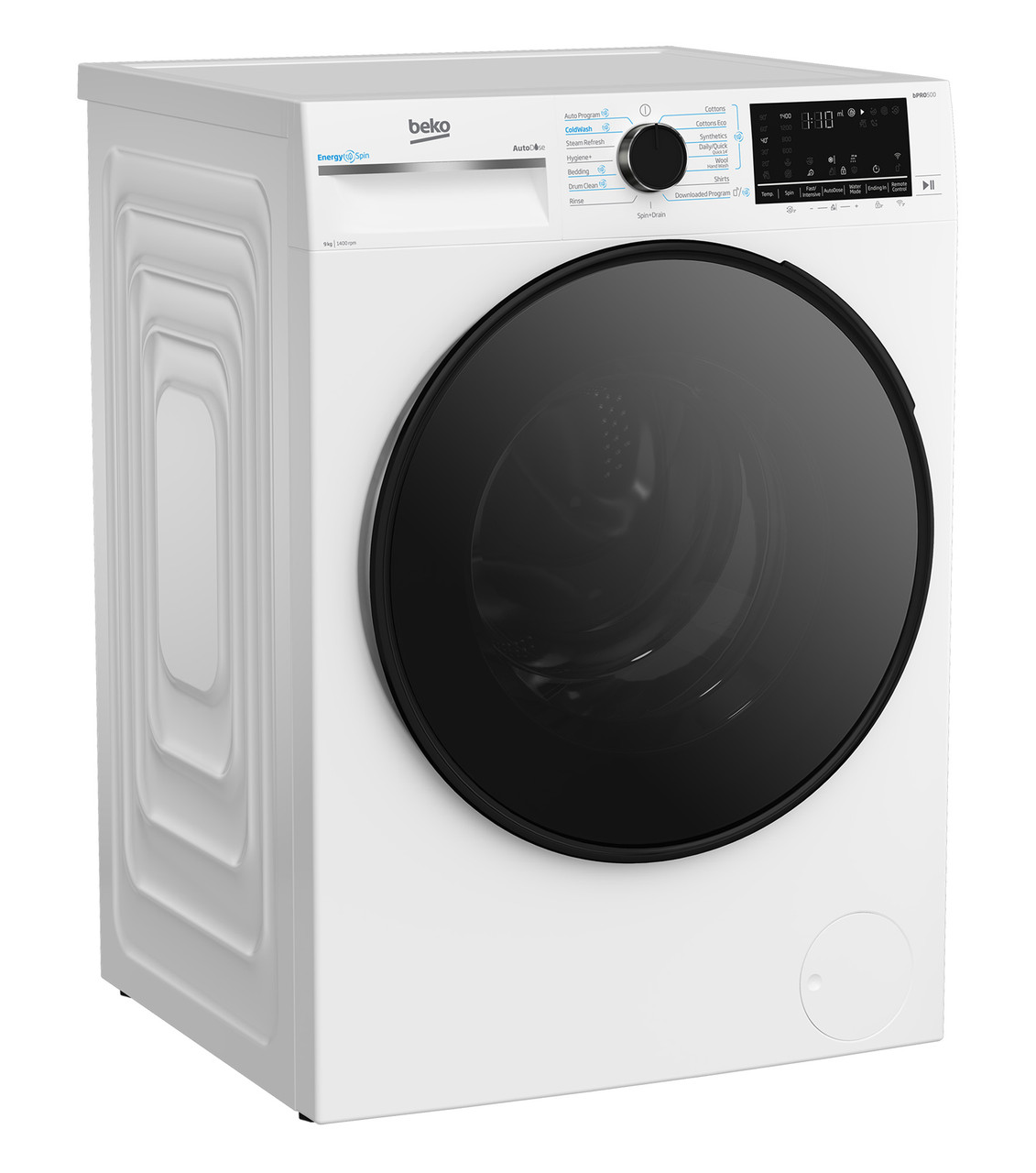 Beko BFLB903ADW 9kg Front Load Washing Machine | AutoDose, SteamCure ...