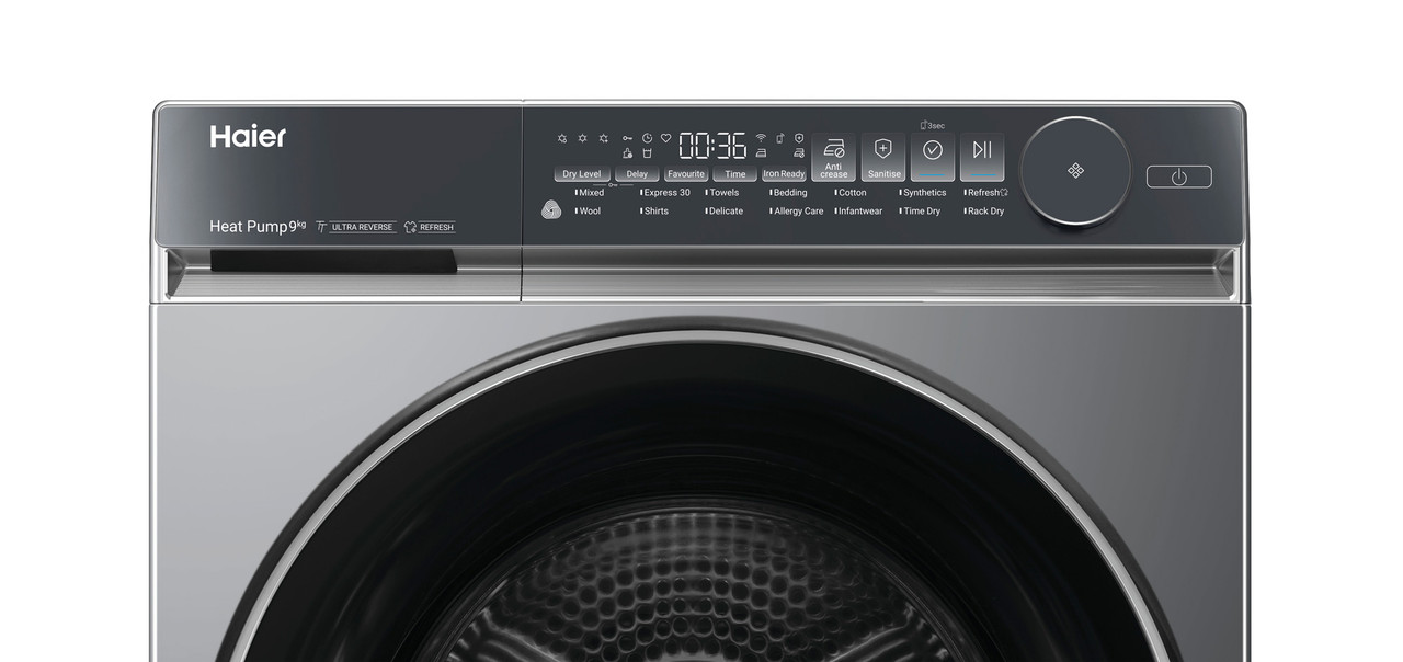 Haier 9kg Heat Pump Dryer with Wi-Fi & Sensor Dry | HDHP90NB1
