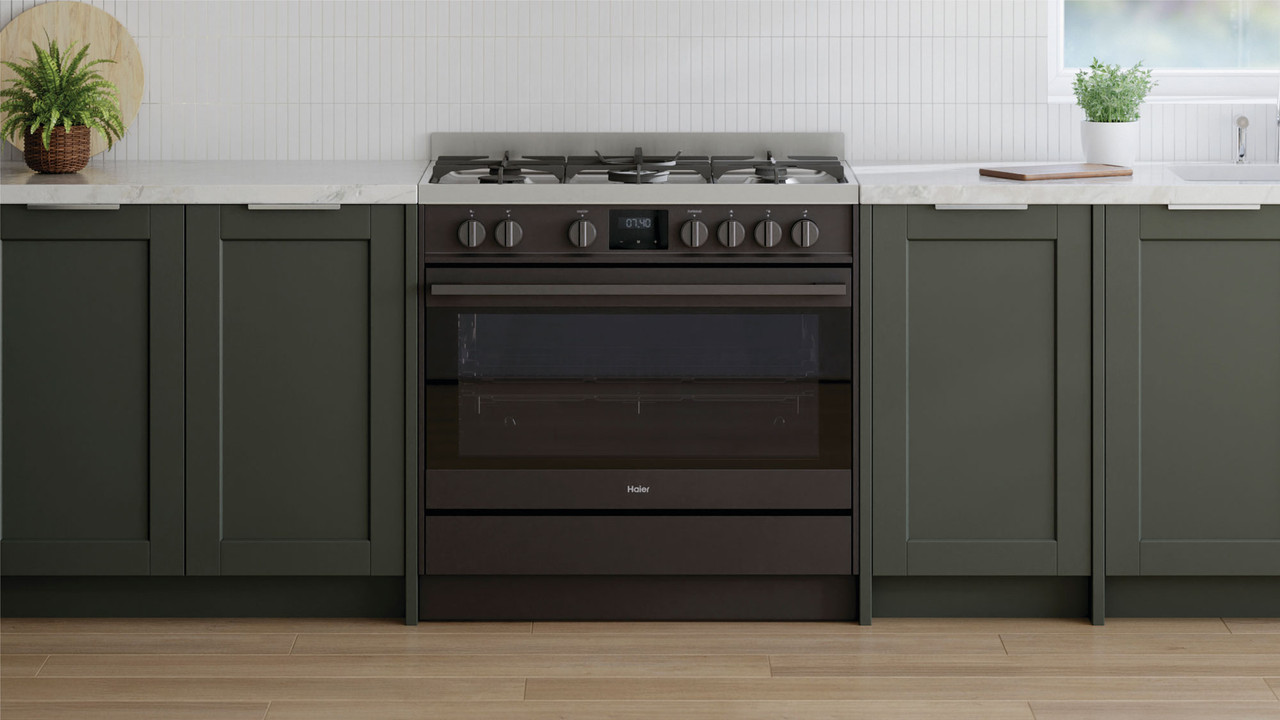 Haier HOR90S11MBX2 90cm Freestanding Gas Cooker | Air Fry | Steam ...