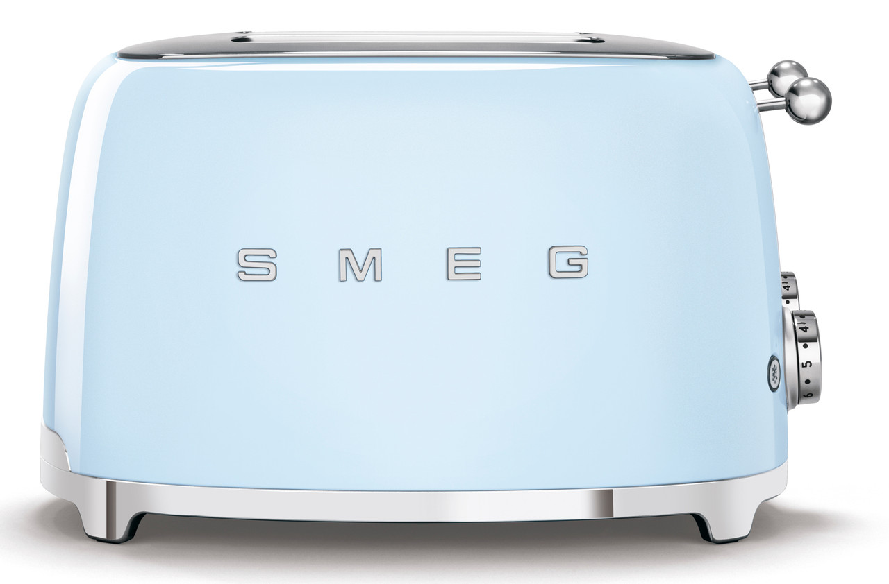 Smeg TSF03PBAU 50’s Style 4 Slot Toaster Pastel Blue