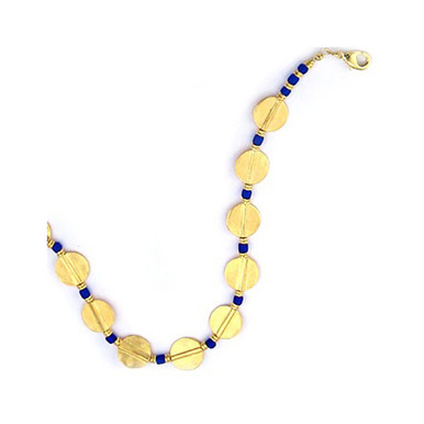 AFRICAN AKAN DISC NECKLACE