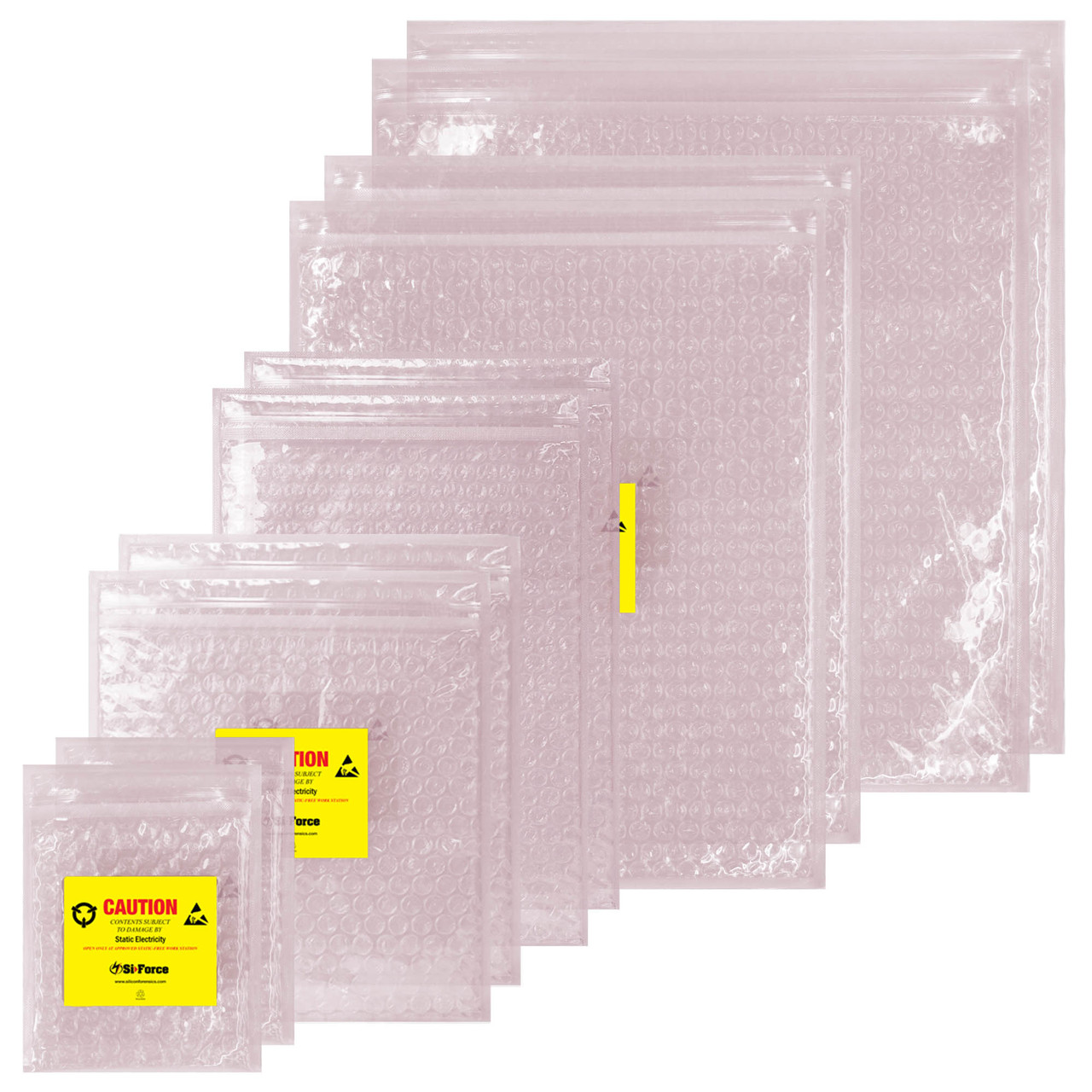 Anti-Static Cushioned Zip-Top Bubble Bags (10 pack)