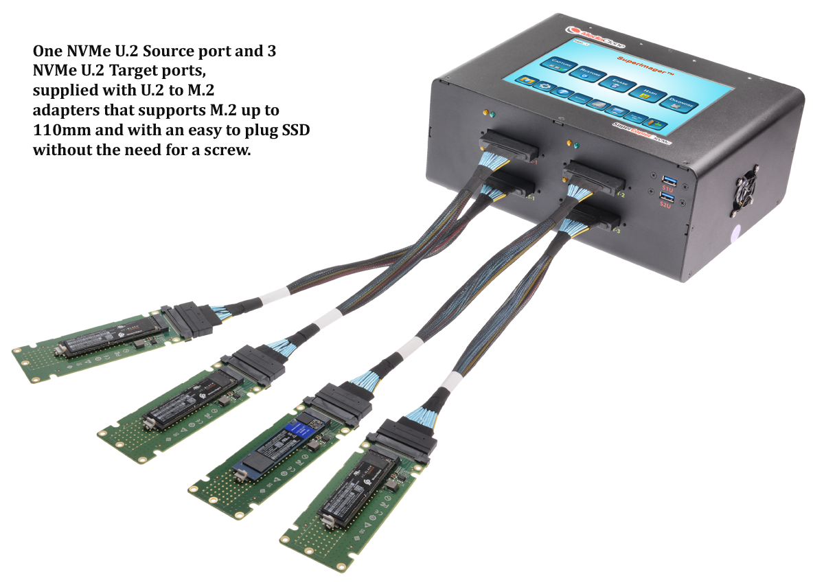MediaClone SuperImager Plus 8" Portable 5 NVMe + 6 SATA/SAS Forensic ...