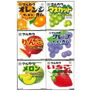 30 x Assorted Marukawa Marble Bubble gum