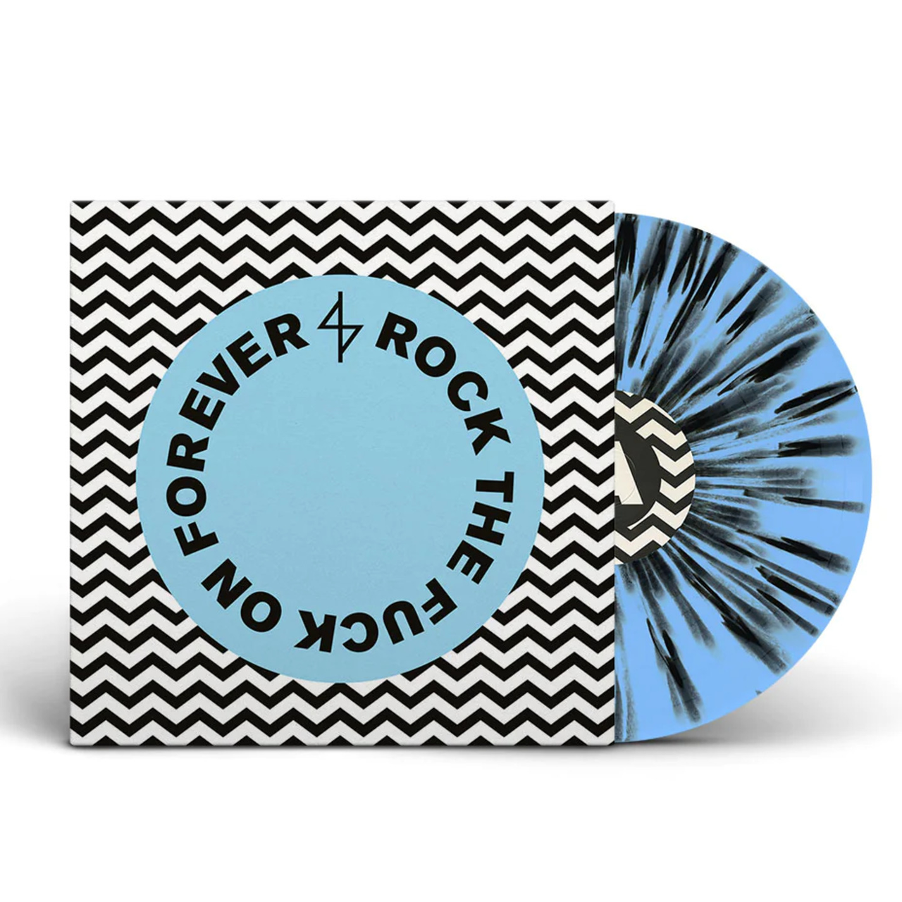 ANGEL DUST - Rock The Fuck On Forever (Blue with Black Splatter vinyl)