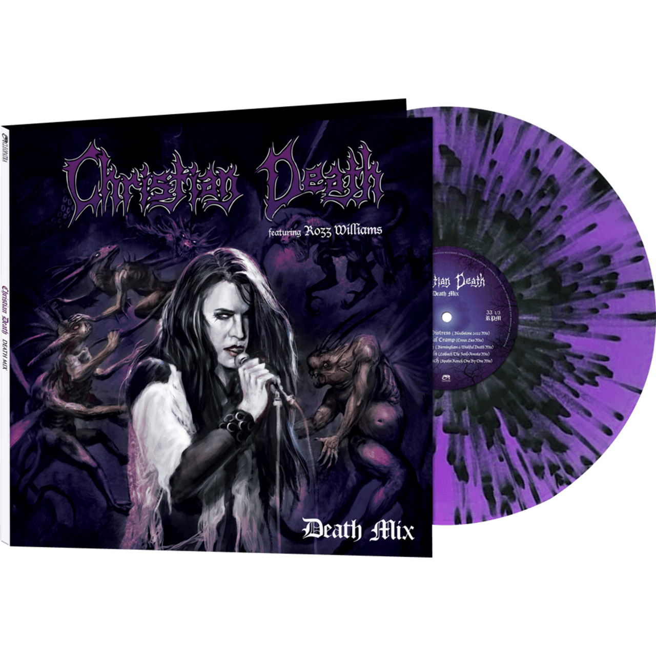 CHRISTIAN DEATH - Death Mix LP (Purple/Black Splatter Vinyl)