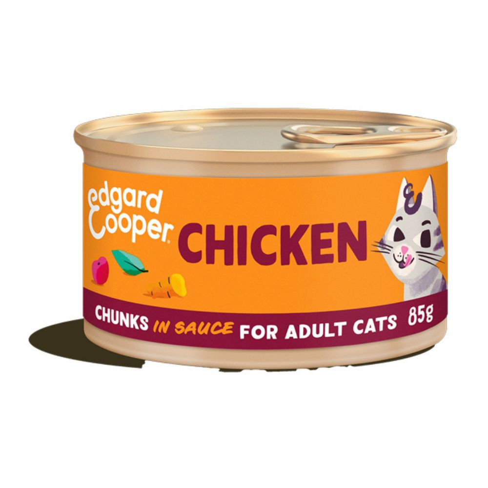 Edgard & Cooper Cat Adult Chunks Chicken 85g - Pet Food Depot