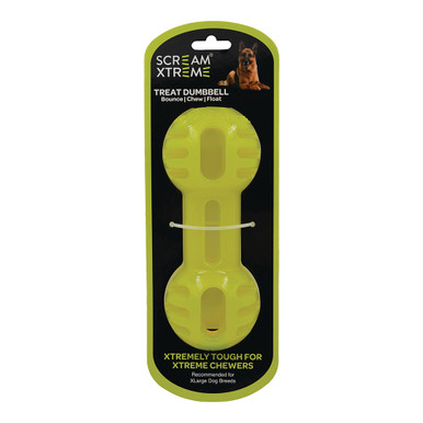 Scream Extreme Dumbbell Green - Pet Food Depot