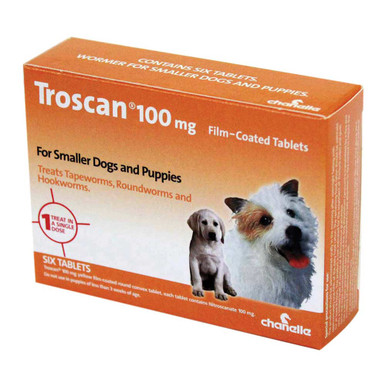 Troscan Complete Small Dog & Puppy Wormer Tablets - 100mg - Pet Food Depot