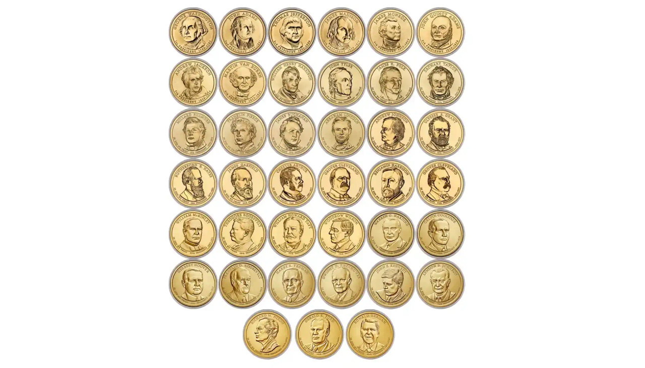 Presidential Gold Dollar Coins for Sale | Gold Presidential Dollars
