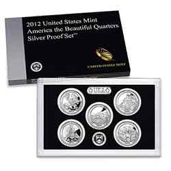 2012 America the Beautiful Quarter Silver Proof Set National Park Coins