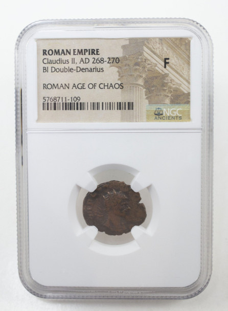 Roman AE of Claudius II Gothicus (AD 268-270) NGC - US State Quarters