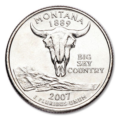 Montana State Quarter 2008-P Statehood Quarters For Sale