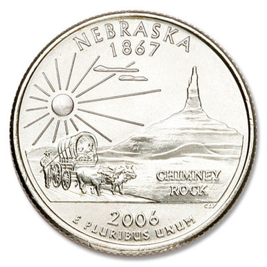 Nebraska State Quarter 2006-P Statehood Quarters For Sale