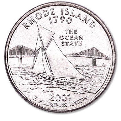 Rhode Island State Quarter Rolls 2001-D Where to Get Rolls of Quarters