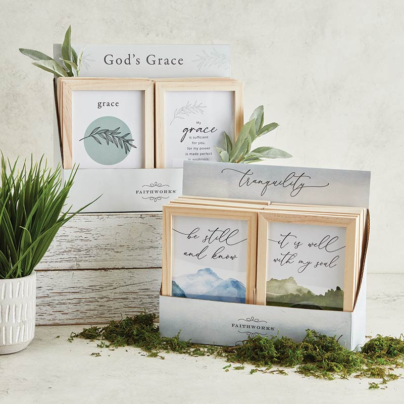 Inner Peace Art Filled Display - 12 Pcs - [Wholesale]Faithworks