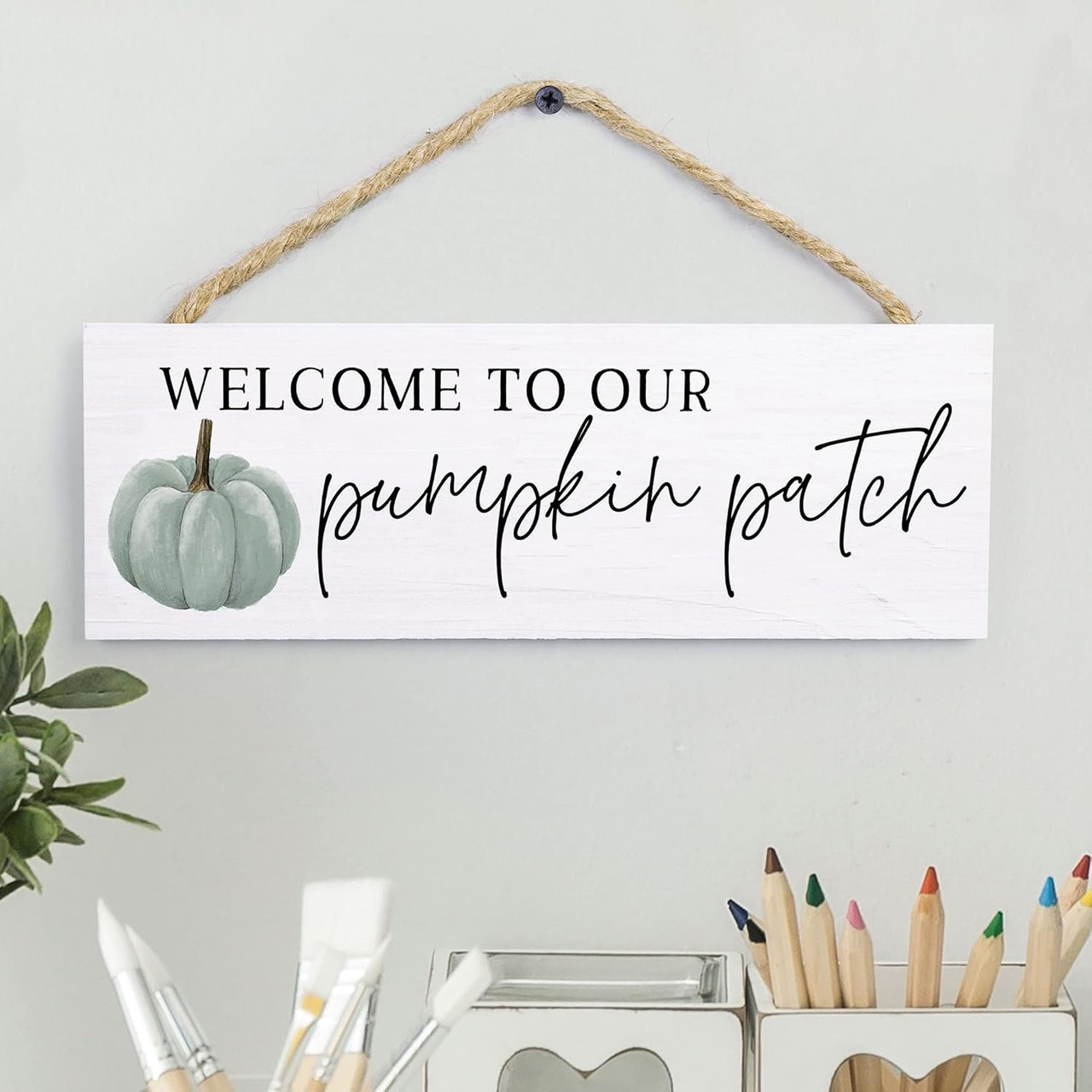 String Sign - Welcome To Our Pumpkin Patch - [Wholesale]Faithworks