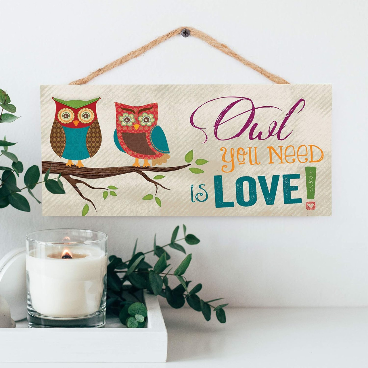 Hanging Sign - Owl You Need Is Love - [Wholesale]Faithworks