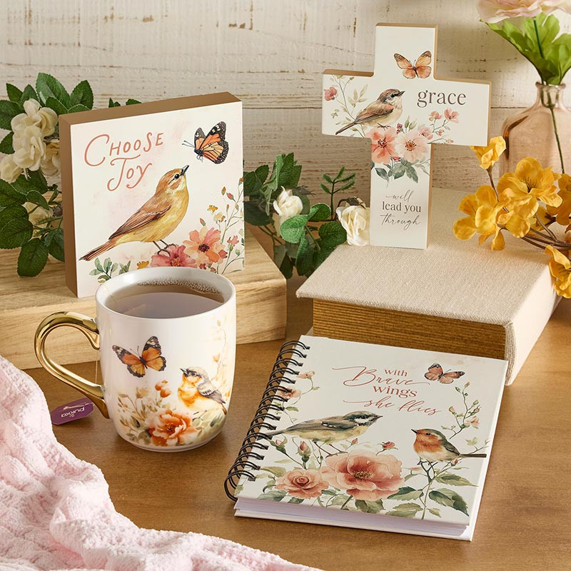 Wings of Love Gold Handle Mug - Butterflies and Birds - [Wholesale ...