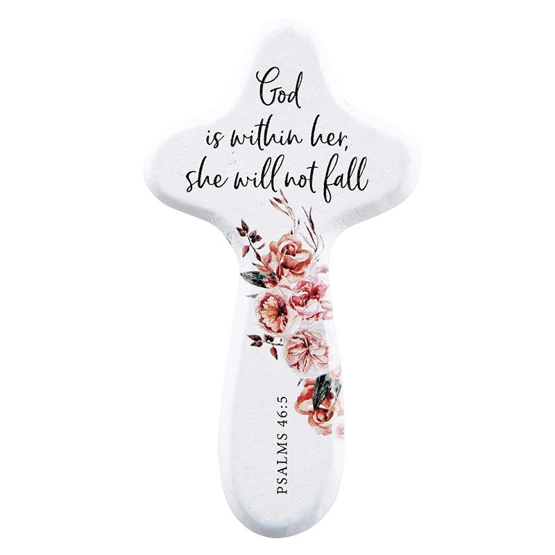 Handheld Cross - God Is Within Her - [Wholesale]Faithworks