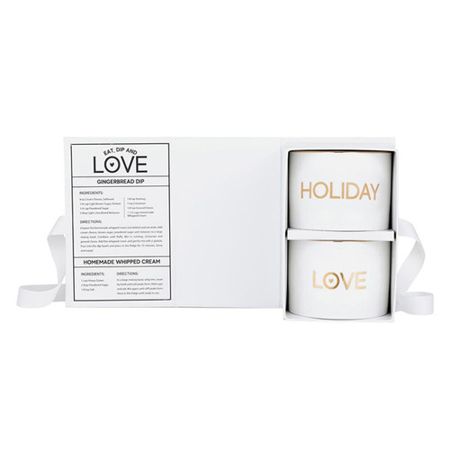 Gold Holiday Dip Bowls Book Box - Set of 2 - [Wholesale]Faithworks