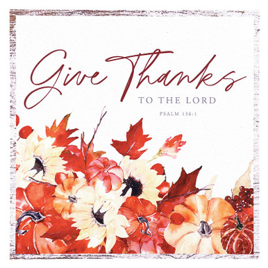 Plaque - Give Thanks - [Wholesale]Faithworks