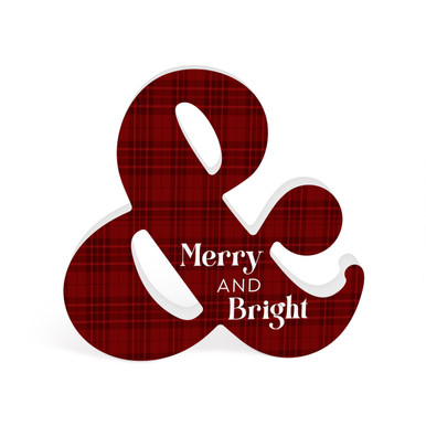 Shape Sign - Merry And Bright