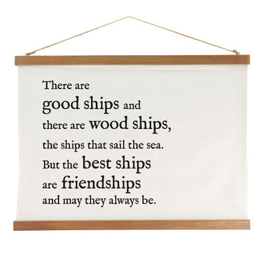 Framed Canvas Banner - Large - Friendships - [Wholesale]Faithworks