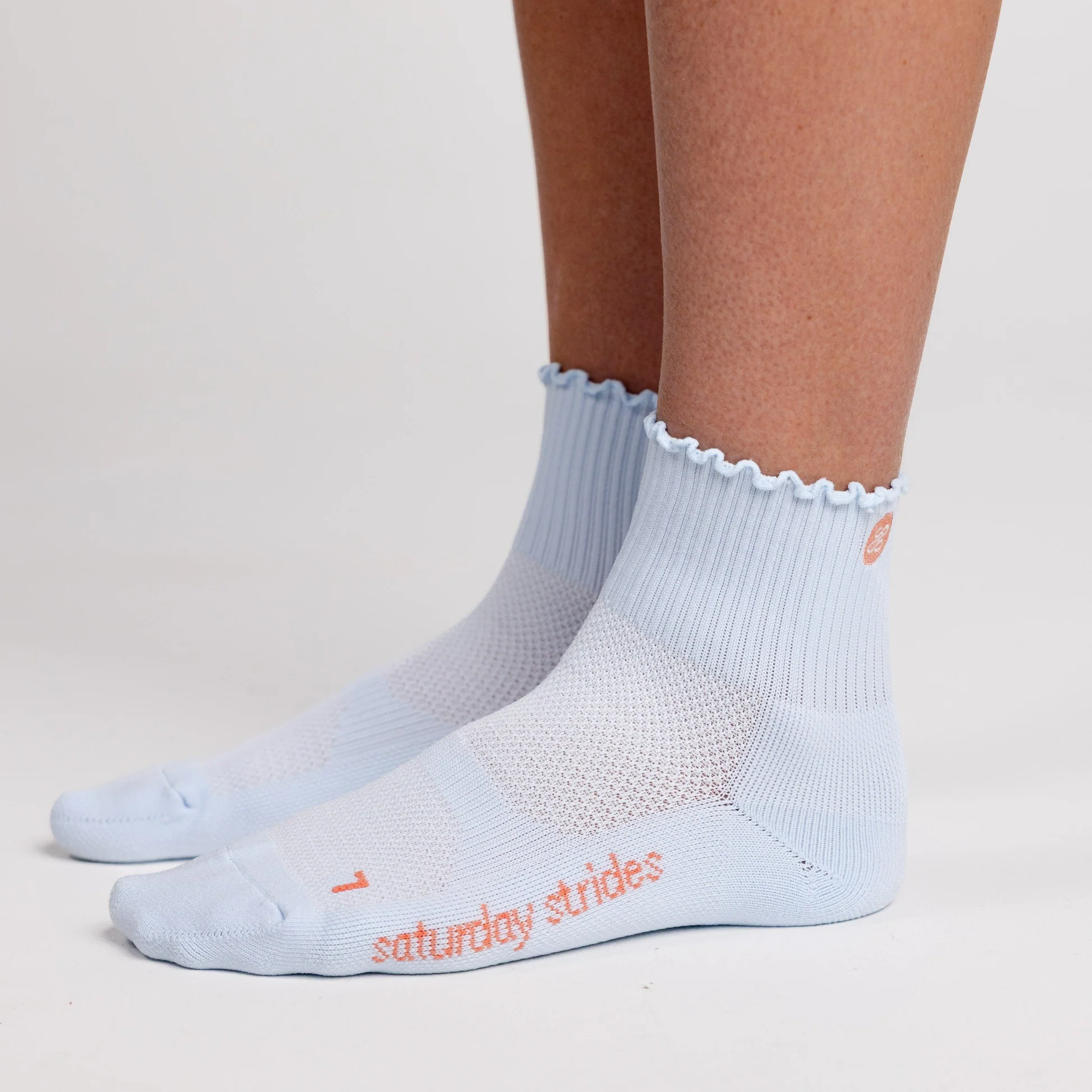 Saturday Strides Performance Ruffle Women's Running Socks