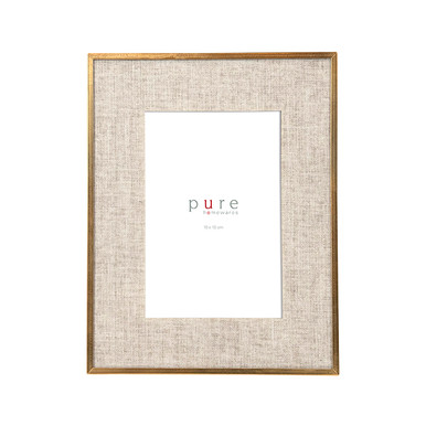 Jordan Gold Edge Linen Frame - Small - Lifestyle Boutiques