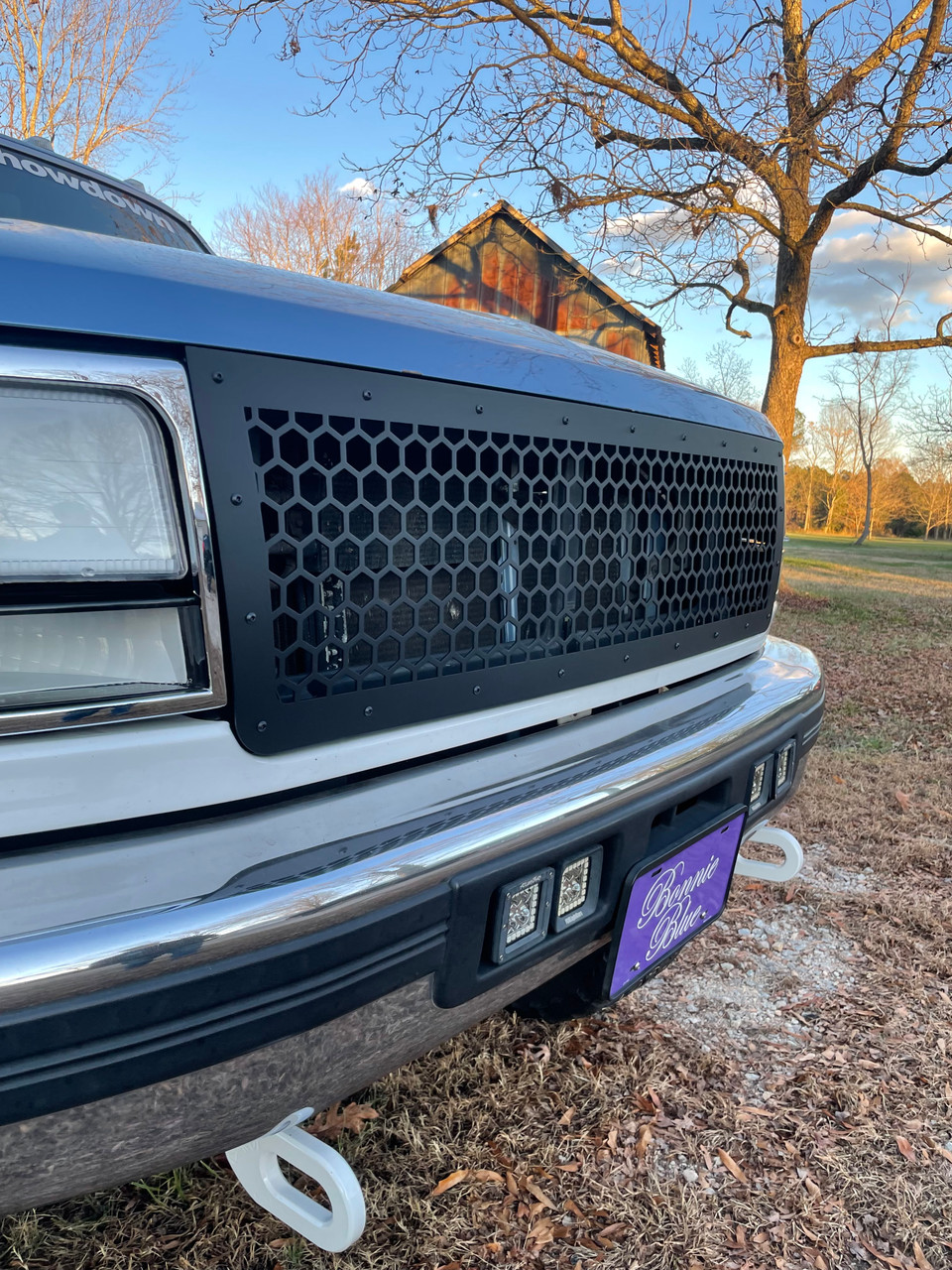 Honeycomb Mesh Grille Fits OBS FORD F150 F250 F350 BRONCO