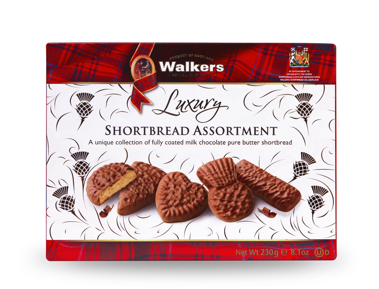 Walker's Chocolate Shortbread Assorted Shapes