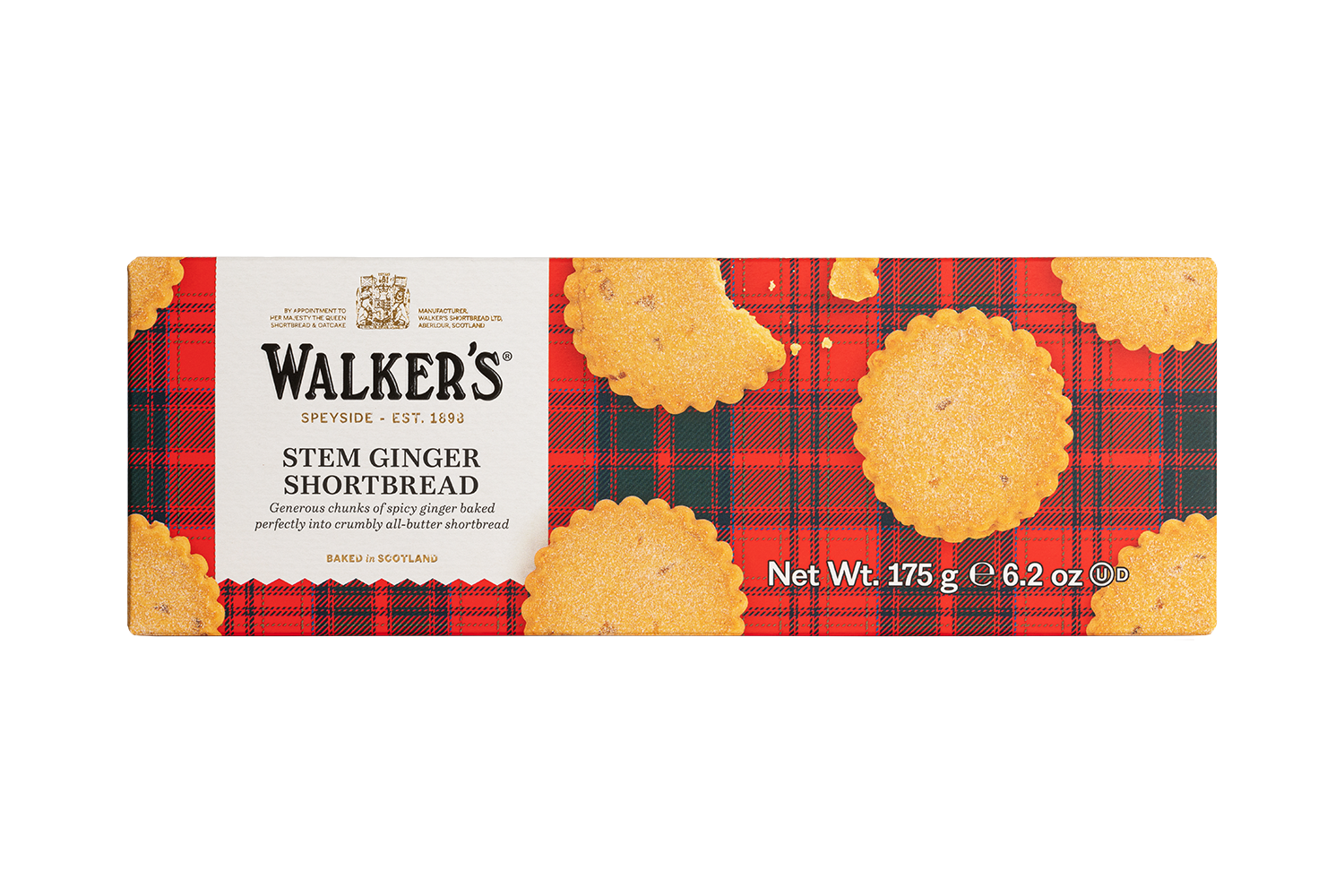 Stem Ginger Shortbread - Walker's Shortbread