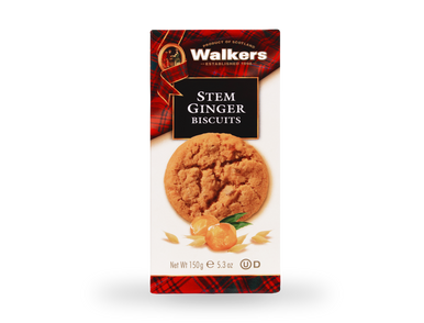 Stem Ginger Biscuits | Walker's Shortbread