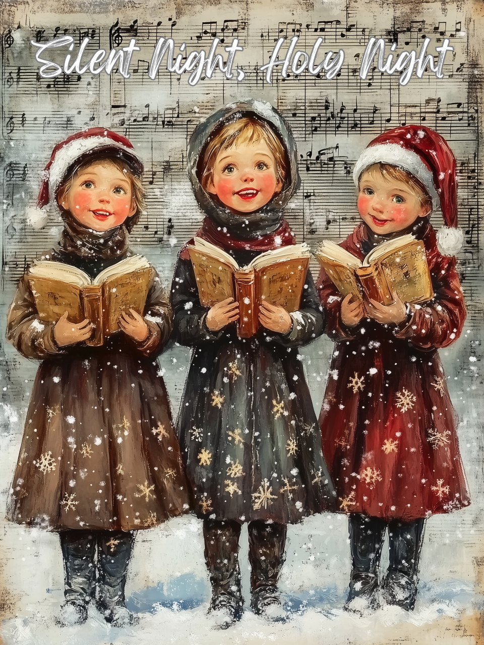 Vintage Christmas Carol Block