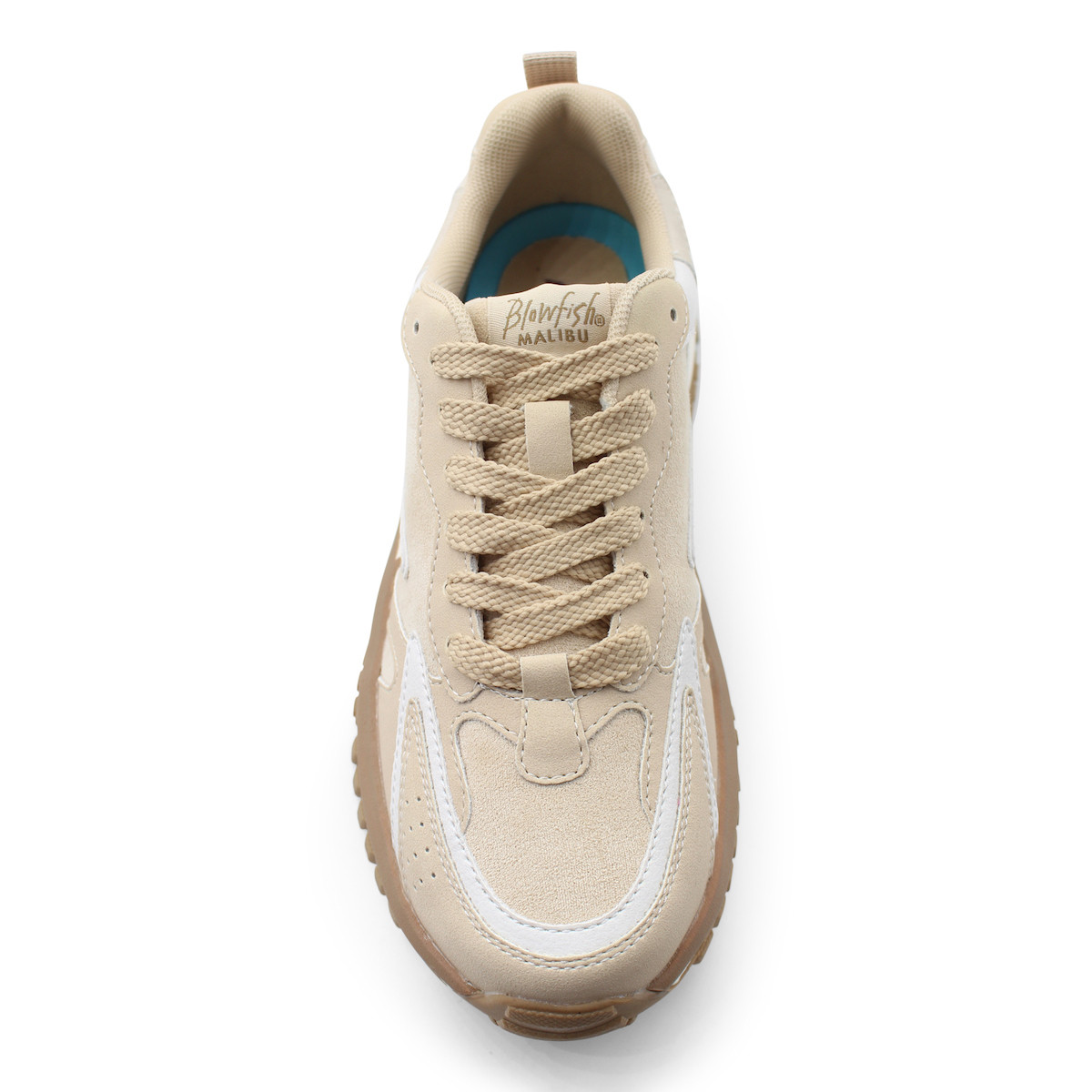 Blowfish Leo Sneaker - Dark Cream Micro Suede - Trendy Threads Inc