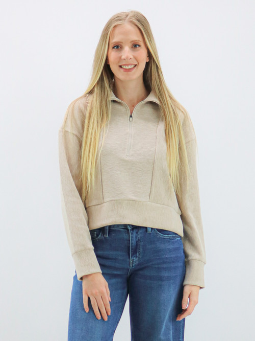 Thread & Supply Kristine Pullover - Pale Beige