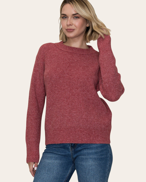 Oh So Cozy Sweet Berry Sweater | Trendy Threads