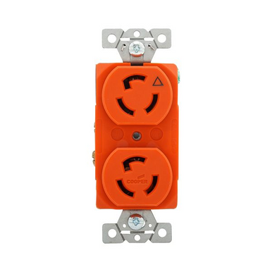 Eaton Wiring Devices IG4700 Recp IG Duplex 15A 125V 2P3W H/L Orange - KTOOL