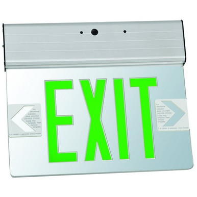 Morris Products 73315 Surface Mount Edge Lit Exit Sign Single Sided ...