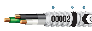 Cerro Wire 14/2 MC Metal Clad Wire w/ Ground 250' Coil - KTOOL