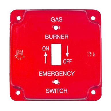 Global 4GAS Emergency Metal Switch Plates 4" Raised Gas - KTOOL