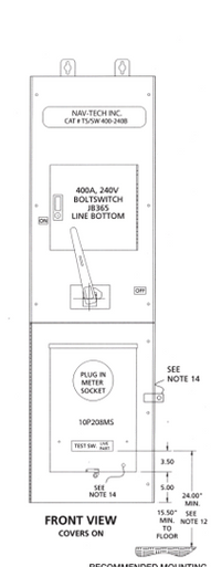 NavTech NAV-CE-TSSW400-240B 400 Amp CON EDISON TRANS S SWTCH COMBO BOT ...