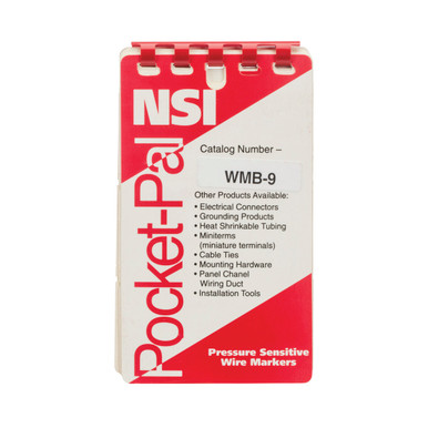 NSI WMB-9 Wire Marker Book (1,2,3) (A,B,C) - KTOOL