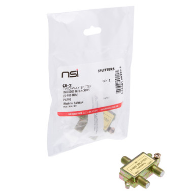 NSI CS-2 Two Way Coaxial Splitter - KTOOL