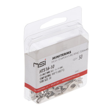 NSI HTS16-10 High Temp Spade 16 - 14 Awg, 50 Per Pack - KTOOL