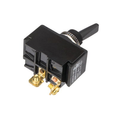 NSI 78015TS Toggle Switch SPST 20 Amps On-Off Circuit Flat Black Screw ...